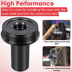 6697 Wheel Knuckle Vacuum Oil Seal Installer Tool for Ford 2005 to Current F-250 F-350 Axle Tools, Axle Shaft Seal Installer Tool