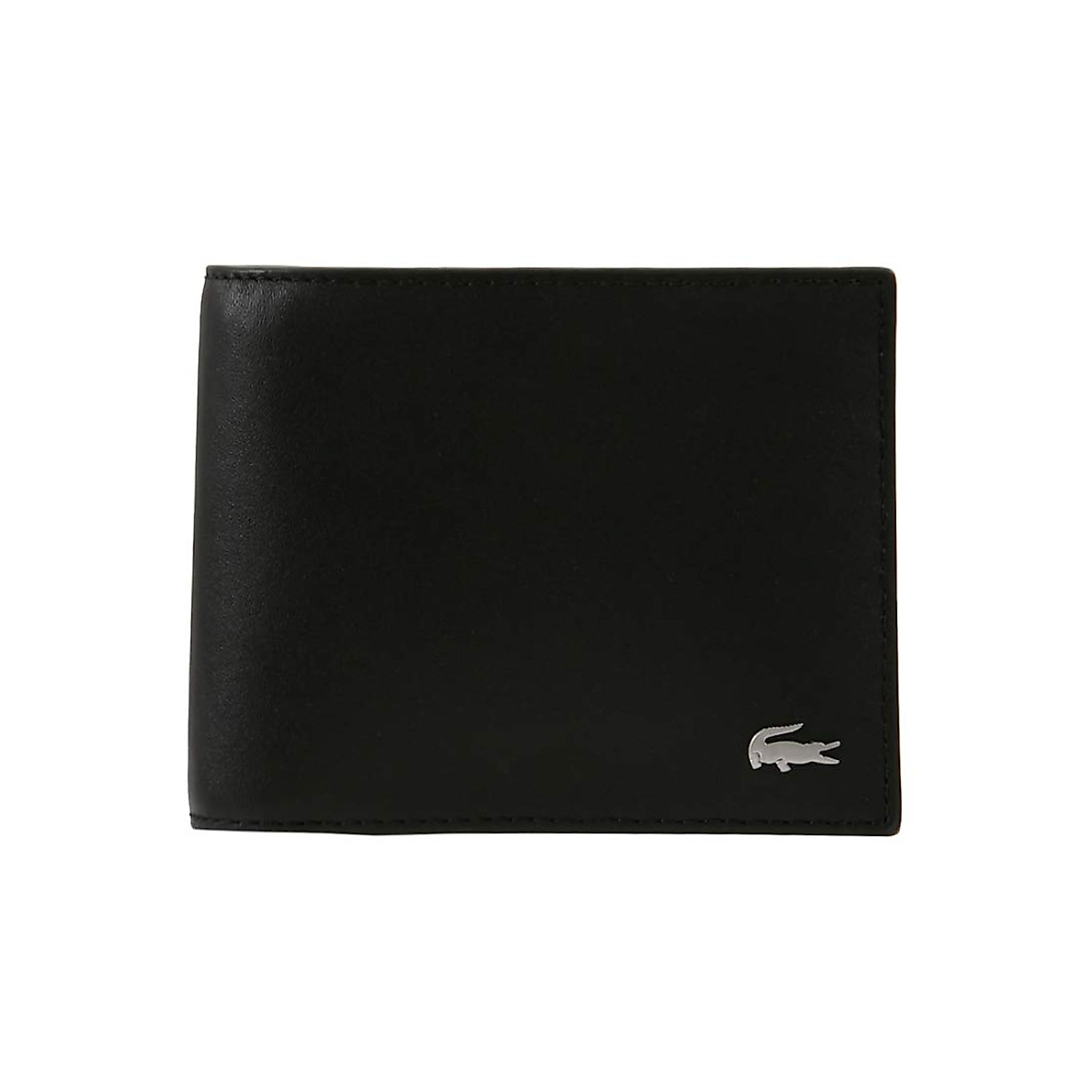 Lacoste NH1115FG000 Mens Fitzgerald Small Billfold Wallet Wallet, Black, One Size