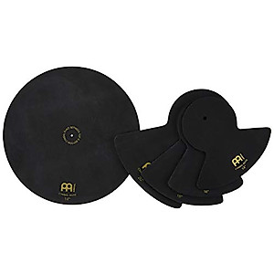 Meinl Cymbals Mute Pack for 14", 16", 18", 20" Cymbal Sizes-Quiet Drum Set Practice with Reduced Volume and Stick Attack (MCM-14161820)