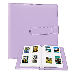 256 Photos Album for Fujifilm Instax Mini Camera, Polaroid 2”x3” ZINK Pictures, 2x3 Photo Album Book for Fujifilm Instax Mini 1112 9 90 70 40 8 Instant Camera, Polaroid Snap PIC-300 Z2300 Camera (purple)