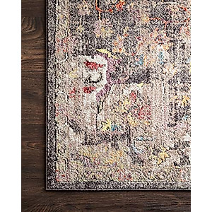 Loloi Medusa Collection Area Rug, 6' x 8'8", Charcoal/Fiesta