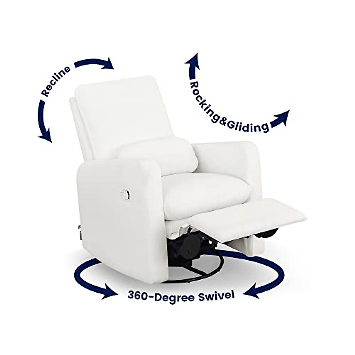 Delta Children babyGap Cloud Recliner with LiveSmart Evolve - Sustainable Performance Fabric, Artic