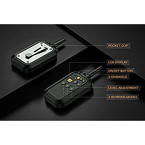 PATPET Dog Training Collar with Remote(3/4 Mile) - Outdoor Hunting E Collar for Dogs Training, Shock Collar for Medium Large Dogs(15-140 lbs)