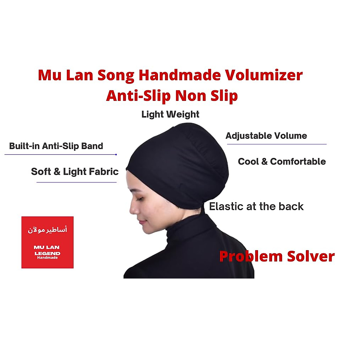 Mu Lan Song Shaper | Anti-Slip Non-Slip Volumizer | Turban Base | Hijab Bun | Practical Comfortable