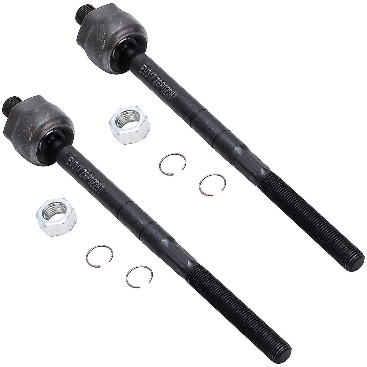 Detroit Axle - 4 Front Inner Outer Tie Rods for 1998-2011 Ford Ranger, 1998-2001 Explorer Mercury Mountaineer Mazda B2500, Inner Outer Tie Rod End Links Replacement