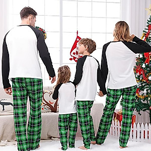 Lizxun Christmas Pajamas for Family Christmas Pjs Matching Sets Elk Christmas Tree Christma Pajama Family Xmas Sleepwear Set Women
