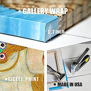 A&T ARTWORK The Three Ages of Woman Detail 1905 Canvas Art Print by Gustav Klimt The World Classic Art Reproductions, Giclee Canvas Prints Wall Art for Home Decor, 30x20 inches