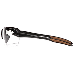 Pyramex Safety Products CHB310D Carhartt Spokane Safety Glasses, Clear Lens with Black Frame, Clear