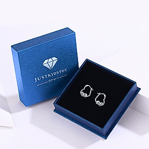 Sloth Earrings Sterling Silver Huggie Small Hoop Earrings for Sensitive Ears Sloth Jewelry Gifts for Women