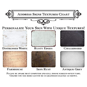 Personalized House Number Sign - Rectangular House Number for Outside, Custom Address Numbers Street Name Yard Plaque Sign, Great Housewarming Gift, Chalkboard Look, Metal Outdoor Signage