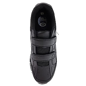 Dr. Scholl's - Men's Brisk Light Weight Dual Dtrap Sneaker, Wide Width (10 Wide, Black)