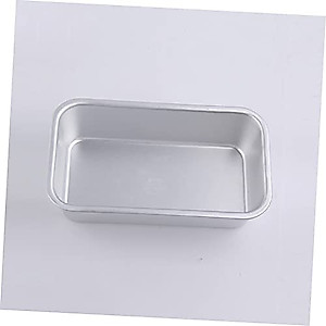 Cabilock 7pcs Cupcake Tray Non Stick Baking Sheet Aluminum Cake Pans Bread Baking Pan Bread Loaf Tin Loaf Pan with Cover Baking Tray Household Baking Plate Kitchen Supplies Non Stick Pan