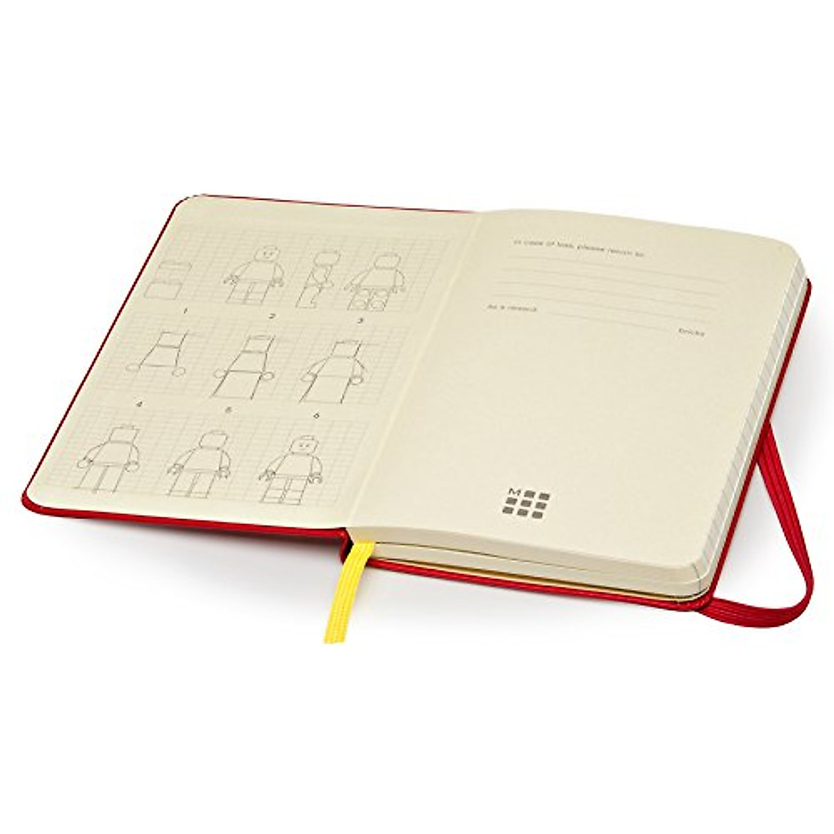 Moleskine Limited Edition Lego Notebook, Hard Cover, Pocket (3.5" x 5.5") Ruled/Lined, Scarlet Red, 192 Pages
