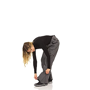 Arctic Quest Women's Snow Ski Pants Water Resistant Softshell Insulated Flare for Snowboarding Hiking Winter Outdoor Pants, Grey Heather, Medium