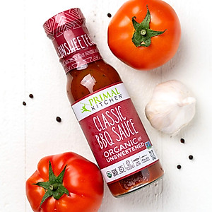 Primal Kitchen Organic BBQ Sauce & Steak Sauce 3-Pack, Made with Real Ingredients, No Cane Sugar or Corn Syrup, Includes Classic BBQ, Golden BBQ, and Steak Sauce
