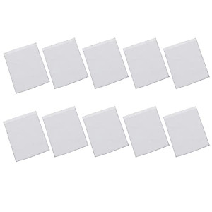 C-LARSS 10Pcs Transparent Shoe Bags for Travel Large Clear Shoes Organizers Storage Pouch with Rope for Men and Women M