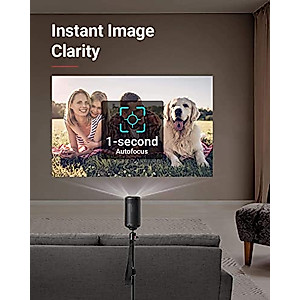 Anker Nebula Capsule Max with Anker Nebula Capsule Series Adjustable Tripod Stand, Aluminum Alloy Portable Projector Stand