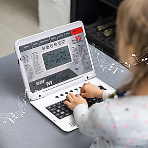 LESHITIAN Kids Laptop - 80 Learning Modes to Learn Alphabet, Words, Mathematics, Play Games and Music - Toy for Children Ages 5+