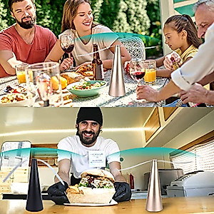 3 Pcs Table Fly Fan Portable Tabletop Fly Fan for Indoor Outdoor Restaurant Barbeque to Keep Flies Away from Your Food