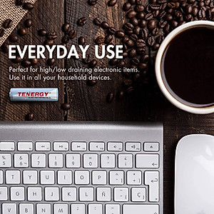 Tenergy AA AAA C D 9V Battery, NiMH Rechargeable Batteries Combo, 68 Pack, 24 Pack AA Cells, 24 Pack AAA Cells, 8 Pack C Cells, 8 Pack D Cells and 4 Pack 9V Batteries