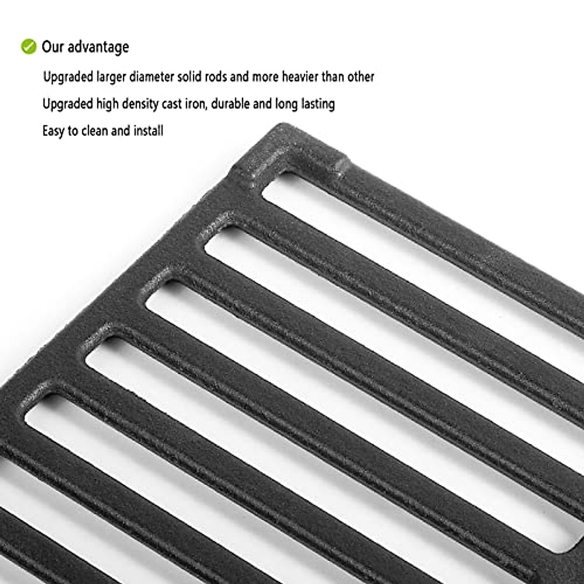 Grill Grates Replacement for Charbroil Advantage 463344015 463344116 Gas2coal 463340516 Cooking Grids for G460-0500-w1 463343015 463340516 463370516 G530-b700-w1 463672416 463344116