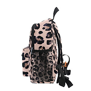 Custom Leopard Print Cheetah Pink Toddler Backpack for Boy Girl Preschool Bag for Children Personalized Bookbag