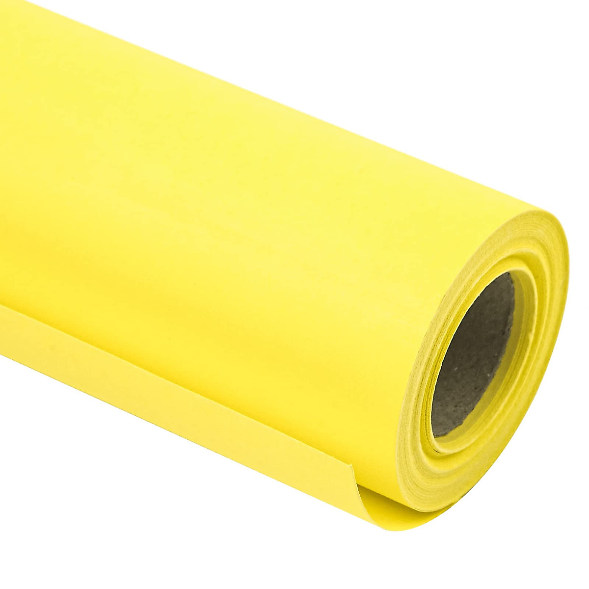 RUSPEPA Kraft Paper Roll - 17.5 inches x 32.8 feet - Recyclable Paper Perfect for Wrapping, Craft, Packing, Floor Covering, Dunnage, Parcel, Table Runner, Yellow