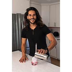 Professional Bartender Kit and Cocktail Shaker 27 Piece Kit - Bar Accessories - Mixology Bartender Kit, Barware Kit Including Wooden Muddler, Jigger, Strainers and Martini Tool, Canvas Carrying Bag