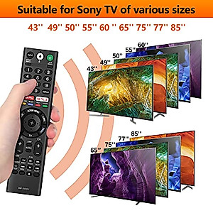 RMF-TX310U Voice Replacement Remote Control Compatible with Sony 4K Smart Bravia TV Models XBR-43X800G XBR-75X800G XBR-65X800G XBR-49X800G XBR-55X800G XBR-85X900F XBR-49X900F XBR-75X900F XBR-65X900F