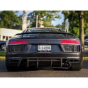 2 Pack License Plate Frames for U.S. Army, Universal Aluminum Front and Rear License Plate for United States Army (Black)