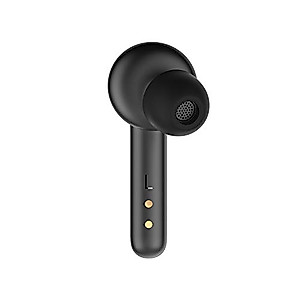 rockmia Ture Wireless in-Ear Earbuds Mini Noise Cancelling Headphones Built-in Mic, Bluetooth 5.0 Headphones Compatible with Apple & Android(Black, T1)