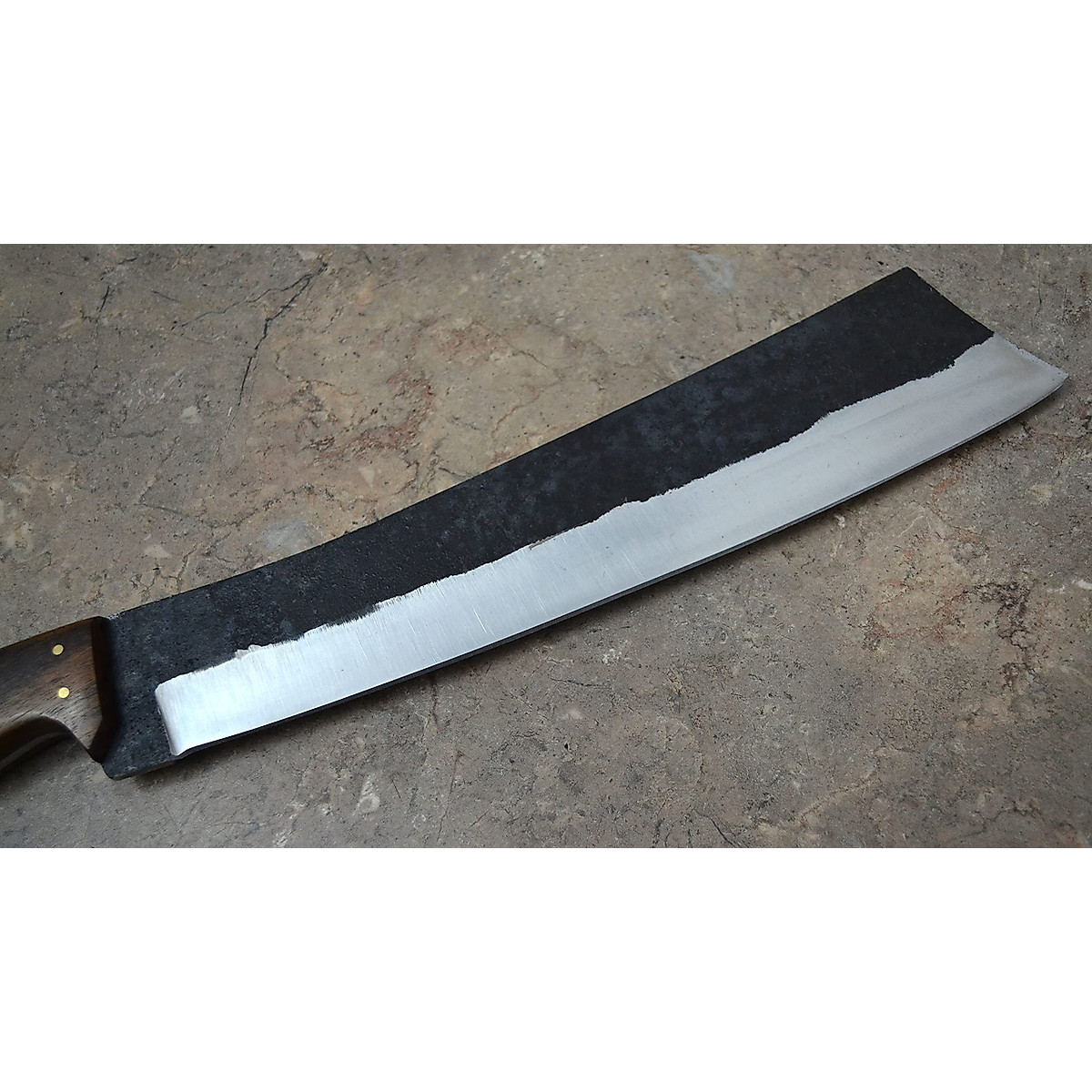 Gneric Ocean Axis Supplies Serbian Meat Cleaver Hand Forged Heavy Duty Bone Chopper Full Tang Butcher Knife High Carbon Steel Chef's Custom Made Rail Track Viking Machete