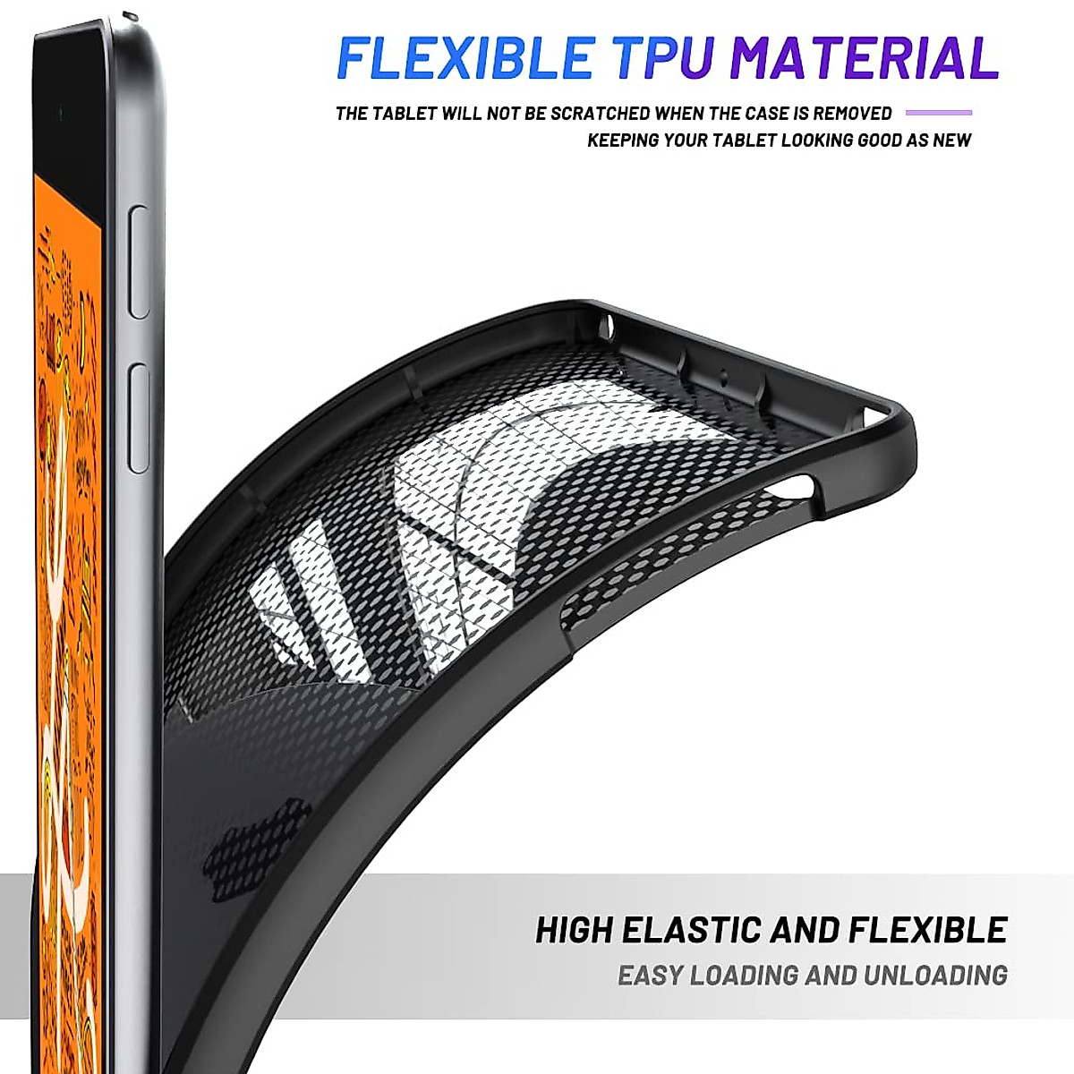 WOGROO Case for iPad Mini 5th Generation Case, ipad Mini 4 case, Thin and Soft Tablet Protective Cover for iPad Mini 5 2019/mini 4th 2015 (5th/4th Generation 7.9 inch), Black