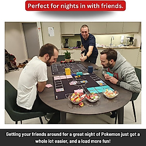 The Gaming Mat Company Poker, Dominoes, Bridge & Mahjong Table Mat - Green 33" x 33" Premium Gaming Mat- Cards Playmat- Card Gaming Mat Table Top Cover Topper Card Game Mat Square Mahjong Table Cover