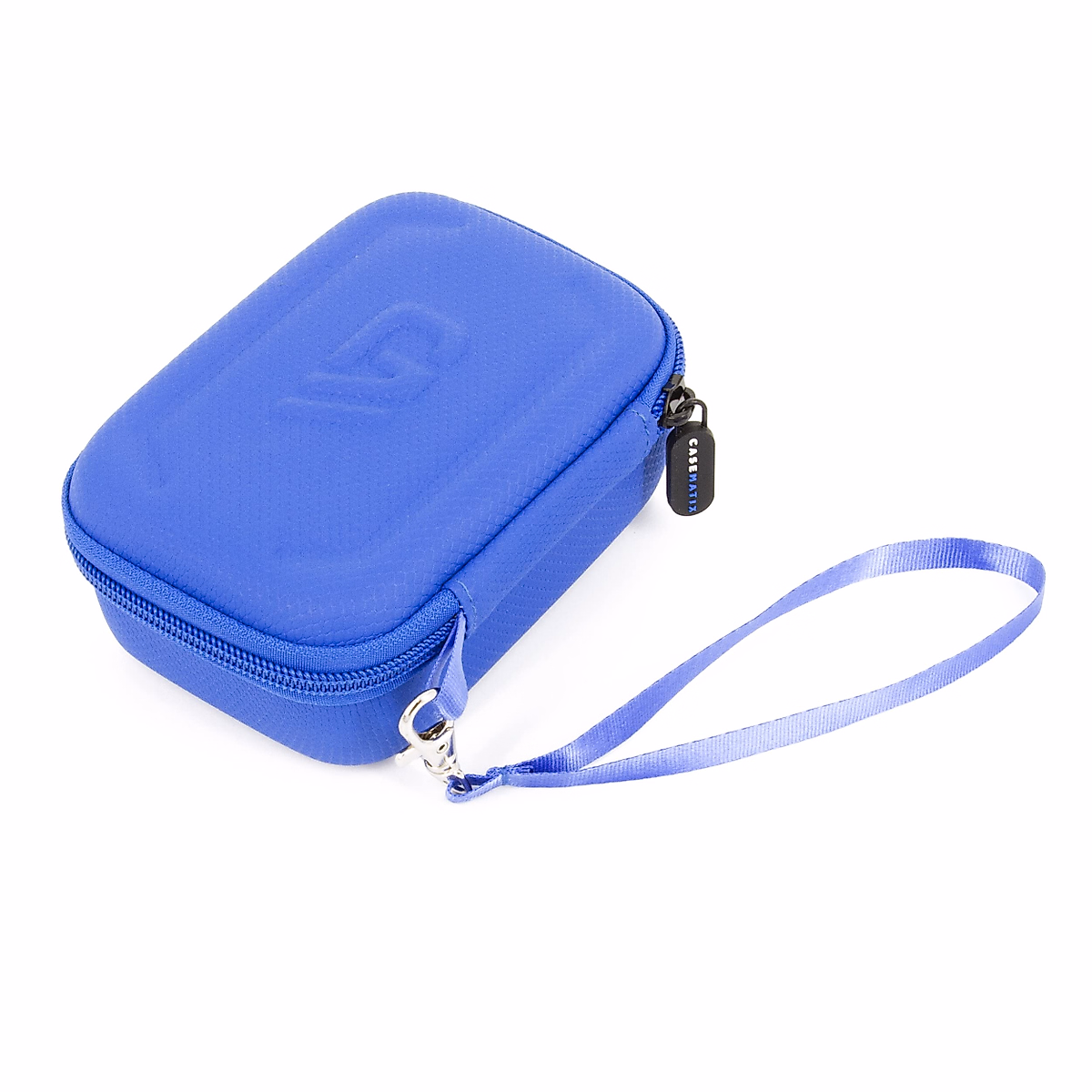 CASEMATIX Retro Handheld Game Console Case Compatible with HigoKids QS4 Portable Retro Video Game Player, Mademax RS-1 Gaming Console, E-MODS Arcade Pocket Player and More Up to 4.75", Blue Case Only