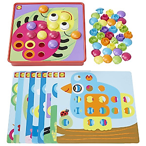 Alex Discover Button Art Activity Set Kids Art and Craft Activity, 56pieces