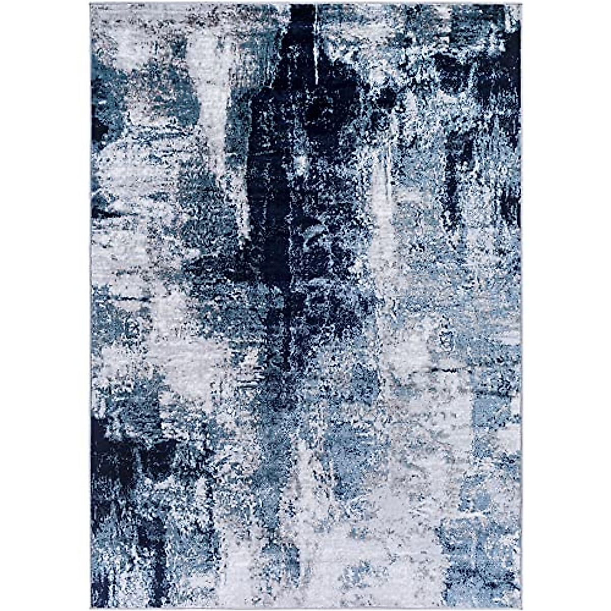Artistic Weavers Houda Modern Abstract Area Rug, 7'10" x 10'3", Navy/Aqua