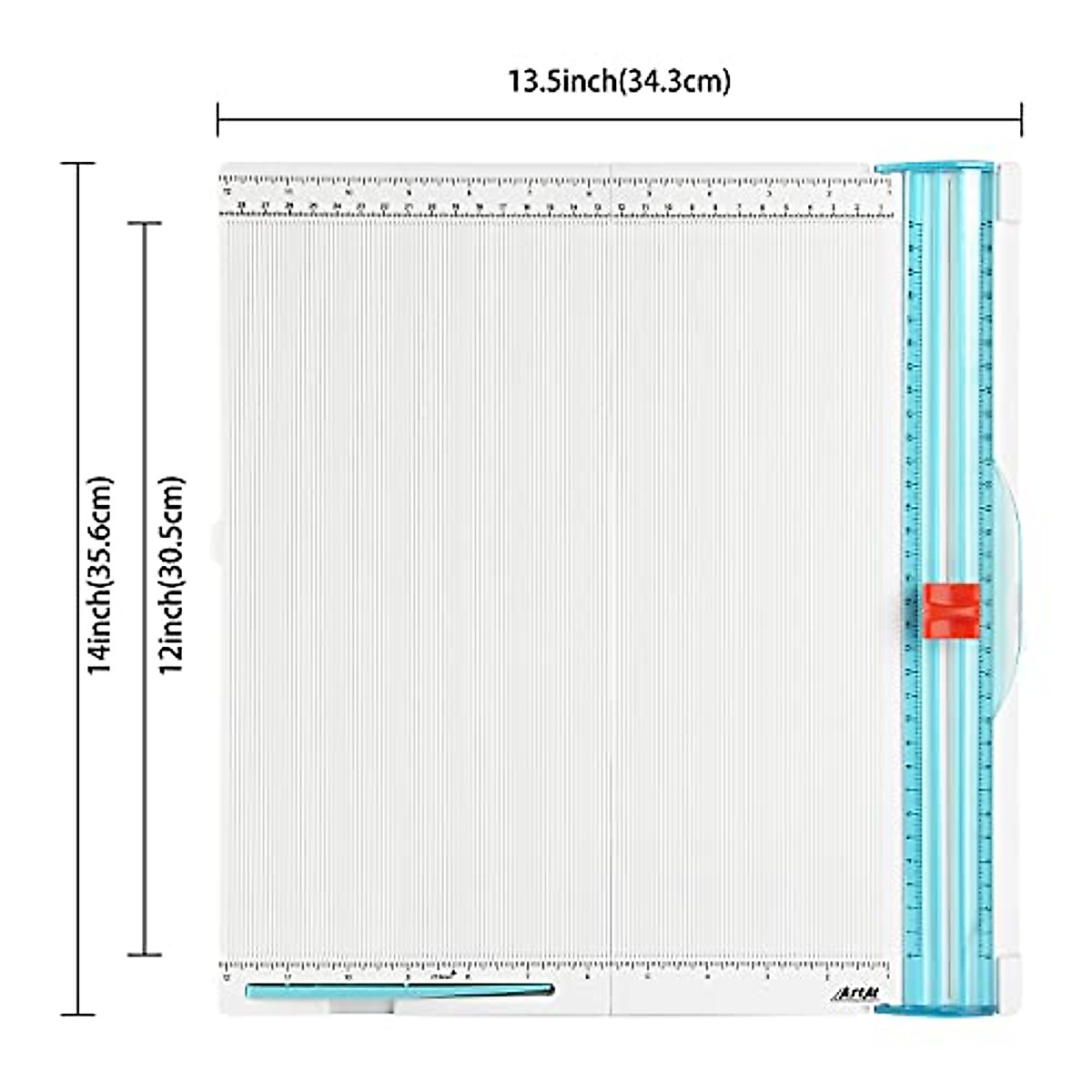 Craft Paper Trimmer and Scoring Board: ArtAt 12 x 12inch Paper Trim Cutter Score Board Scoring Tool with Paper Folding, for Making Scrapbooking, crad, Coupons and Photo