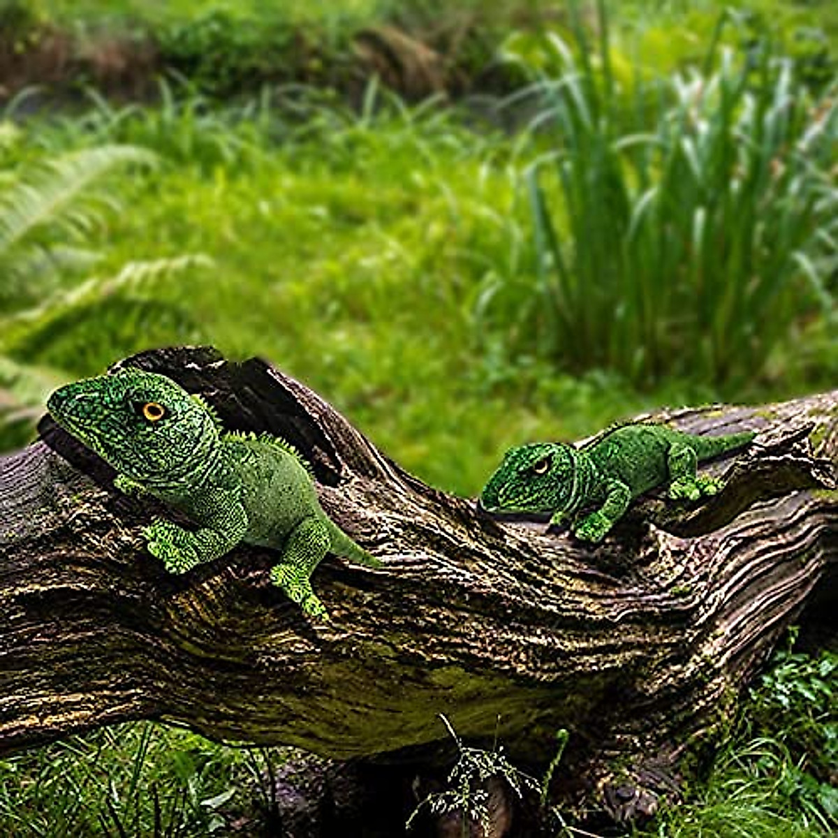 WOKI 12" Creative Lizard Iguana The Bearded Dragon Lizard Stuffed Animal Plush Toy (Including Tail Measurement)