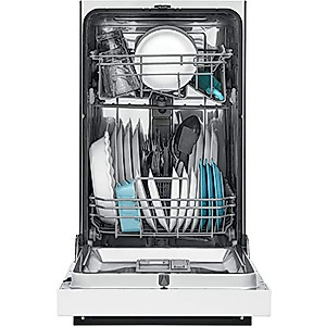 Frigidaire 18 in. ADA Compact Front Control Dishwasher in White with Dual Spray Arms, 52 dBA, includes room-of-choice delivery