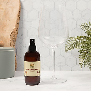 Wine Glass Cleaner Spray | Organic Cleaning & Polishing Liquid Soap | Streak Free and Spot Free Shine | Natural Formula (8 oz, Pack of 2)