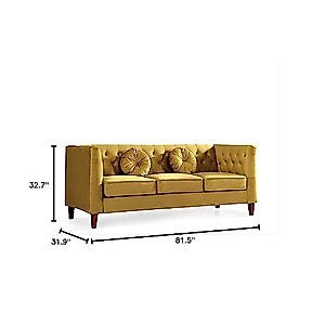 US Pride Furniture S5688N-S5694N Sofas, Mastard Yelloe