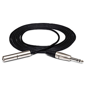 Hosa HXSS-010 REAN 1/4" TRS to 1/4" TRS Pro Headphone Extension Cable, 10 Feet