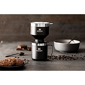 Stanley 10-09566-041 The Camp Aluminum Pour Over Set Matte Black NA, 590L