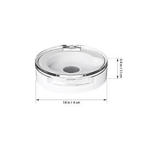 Lurrose Single Empty Magnetic Eyeshadow Case Empty Eyeshadow Palette Box Empty Magnetic Cosmetics Makeup Powder Sample Container 4Pcs 26mm
