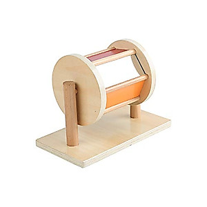 Adena Montessori Full-Size Spinning Drum Montessori Toys for Infant 6-12 Months 1 Year Old Babies Toddlers (Typical)