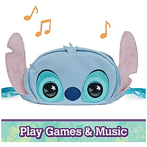 Purse Pets, Disney Stitch Officially Licensed Interactive Pet Toy & Kids Purse, 30+ Sounds & Reactions, Girls Crossbody Bag, Trendy Tween Gifts
