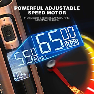 Professional Cordless Hair Clippers for Men (Up to 7 Hour Run Time) Titanium Ceramic Blade LED Display Charger Stand Mens Valentines Day Gifts