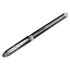 Uni-Ball Vision Elite Stick Micro Point, Airplane-Safe, Rollerball Pens, Black Ink, 0.5mm, 6 Pack