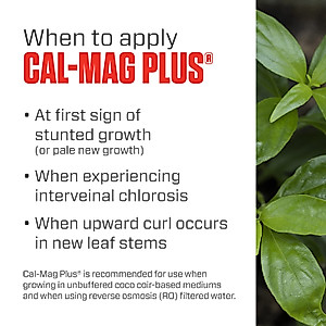 Botanicare Cal-Mag Plus, A Calcium, Magnesium, and Iron Plant Supplement, Corrects Common Plant Deficiencies, Add to Water or Use as a Spray, 2-0-0 NPK, 1-Gallon
